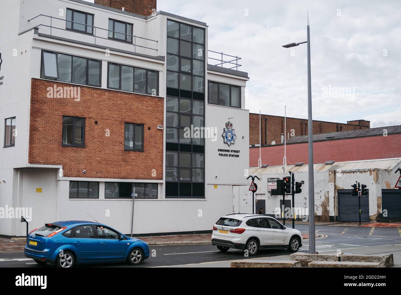 HULL, UNITED KINGDOM - Oct 21, 2020: An exterior view of a police ...