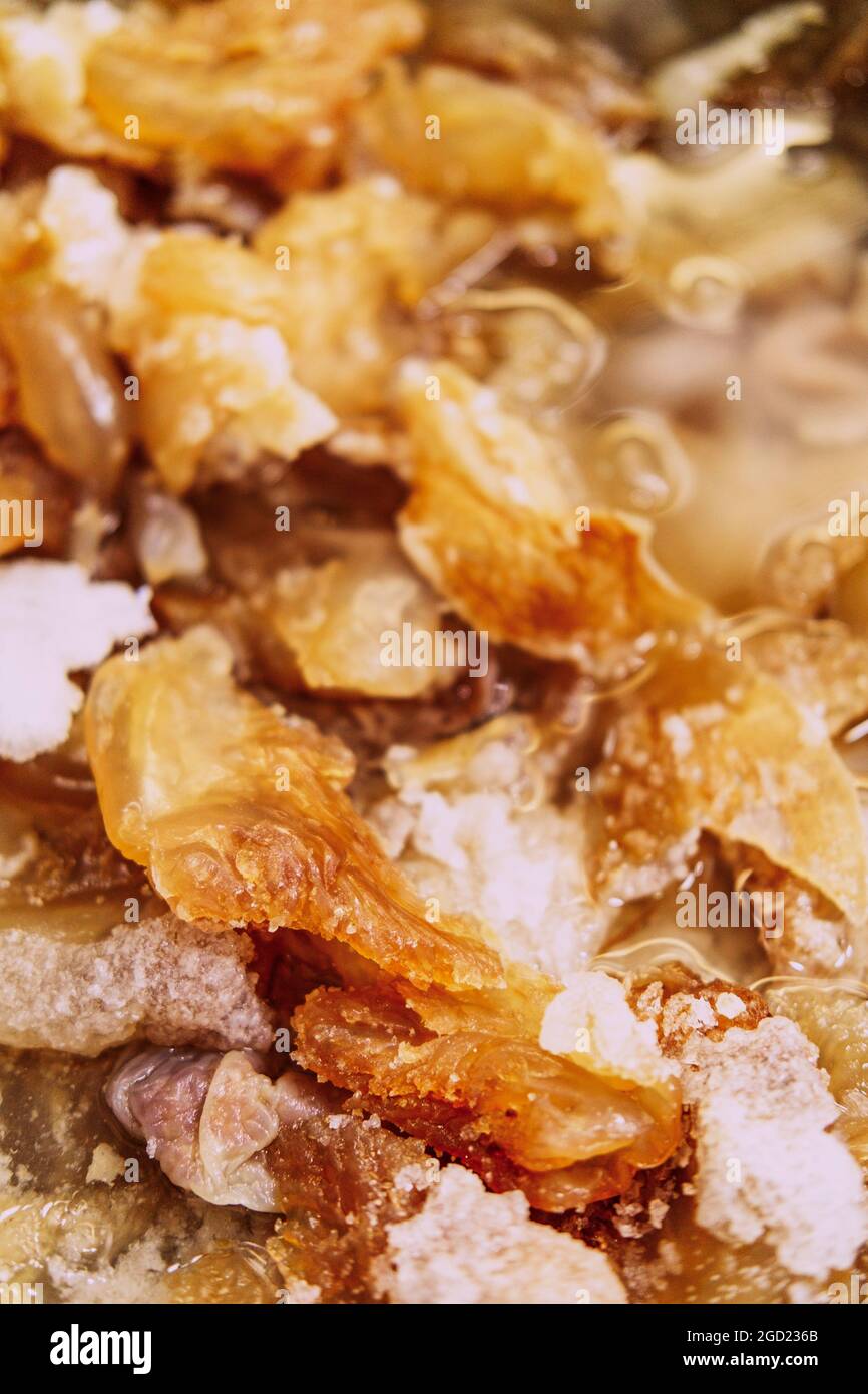 Raw edible jellyfish at local Asian seafood market Stock Photo - Alamy