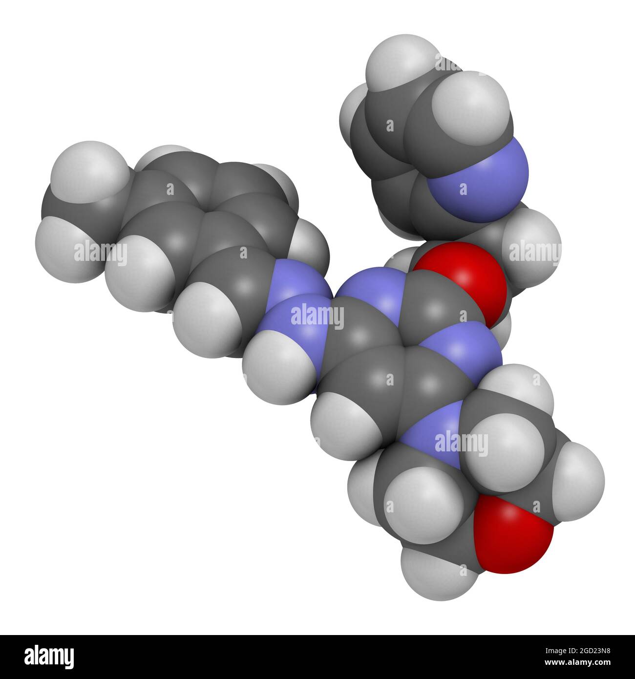 Apilimod drug molecule (PIKfyve inhibitor Stock Photo - Alamy