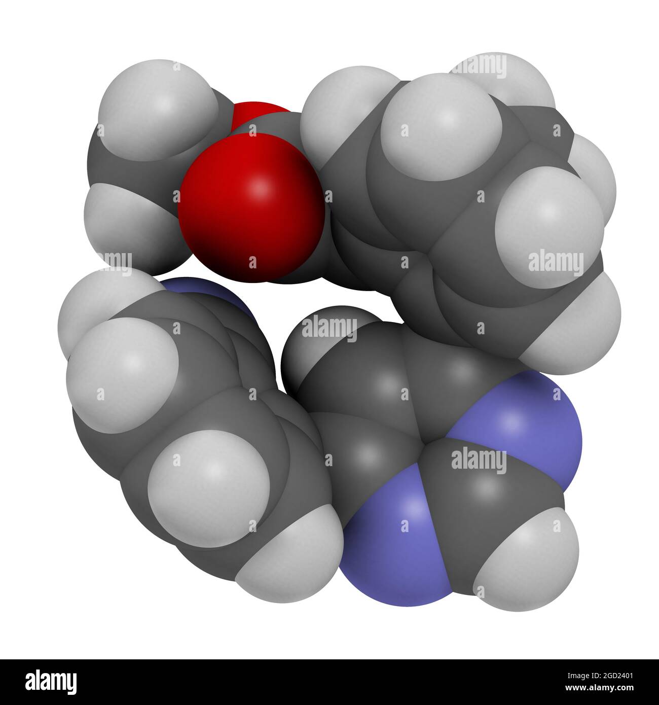 Azoxystrobin fungicide molecule. 3D rendering Stock Photo - Alamy