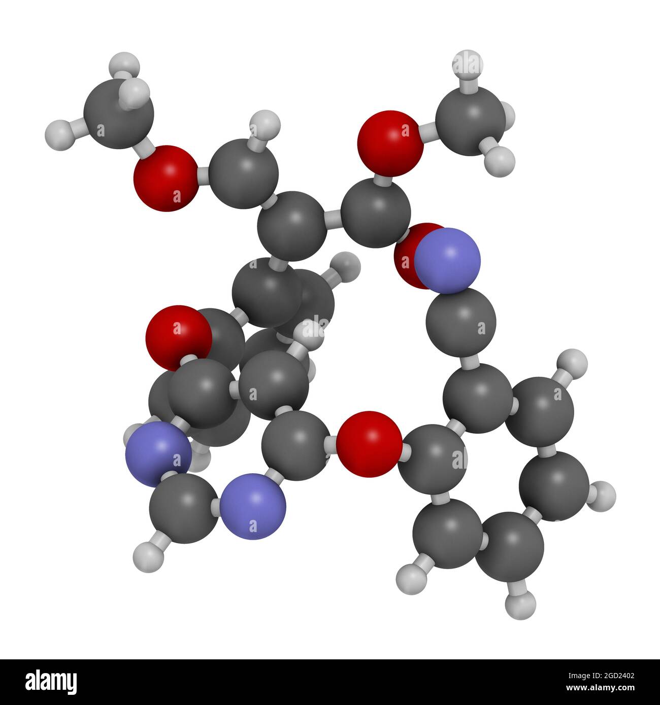 Azoxystrobin fungicide molecule. 3D rendering Stock Photo - Alamy