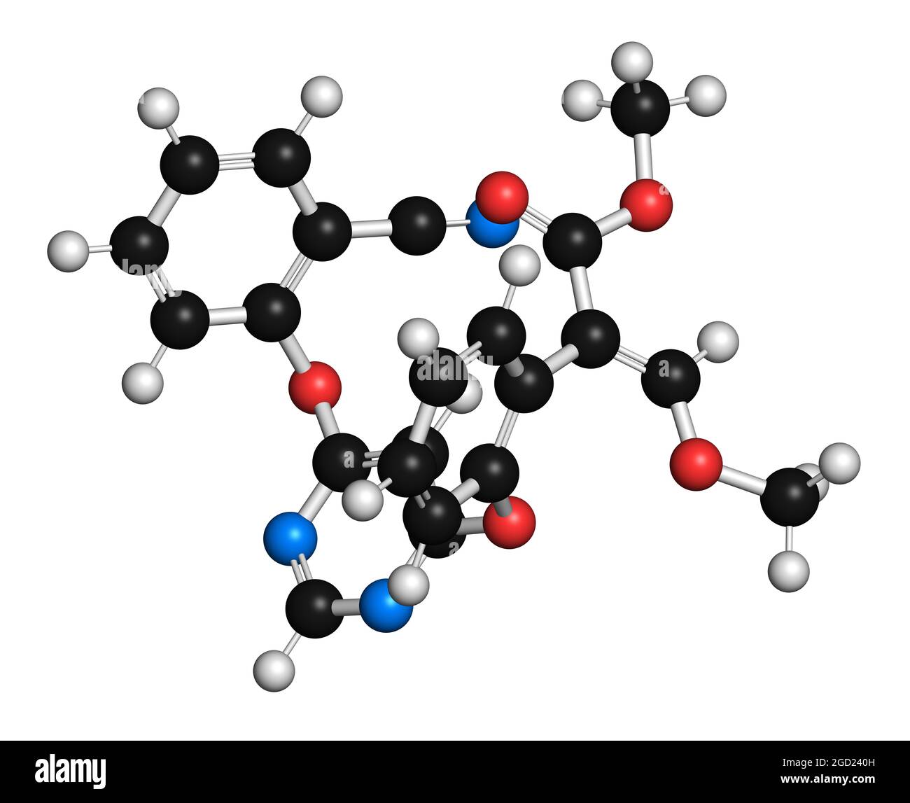 Azoxystrobin fungicide molecule. 3D rendering Stock Photo - Alamy