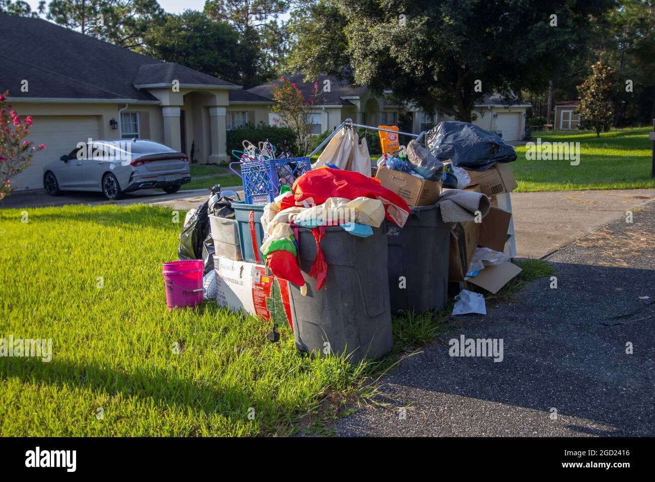 Getting ready to sell a house the owners have started to clean their ...