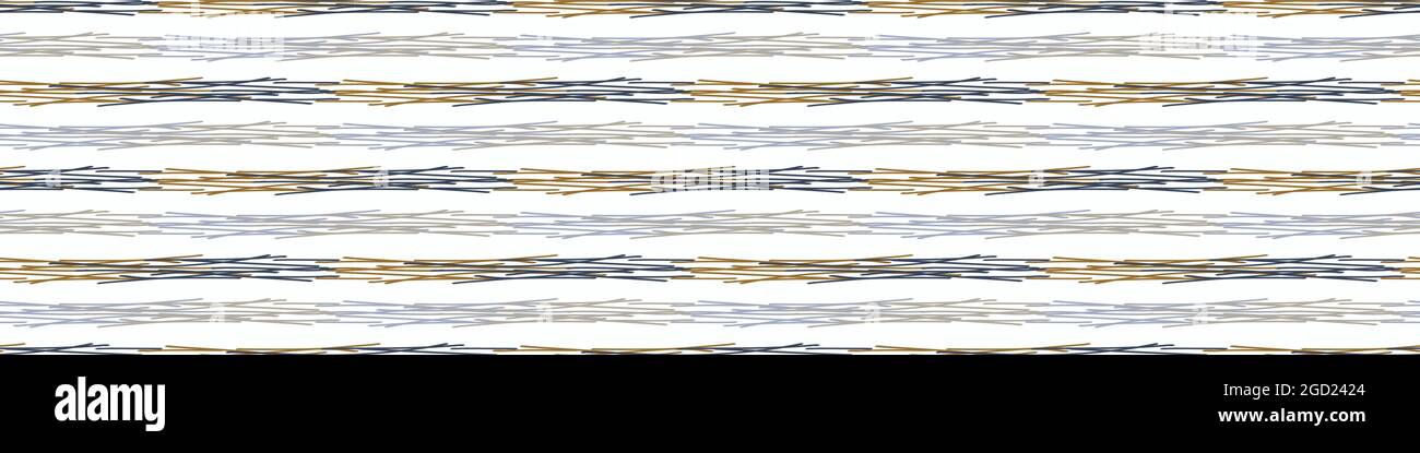 Masculine broken stripe seamless border pattern. Classic retro line ...
