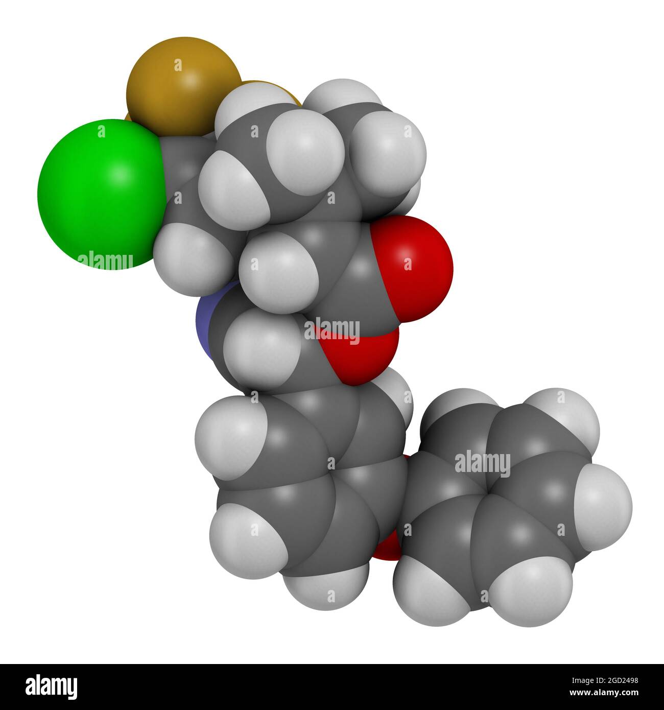 Cyhalothrin insecticide molecule. 3D rendering Stock Photo - Alamy