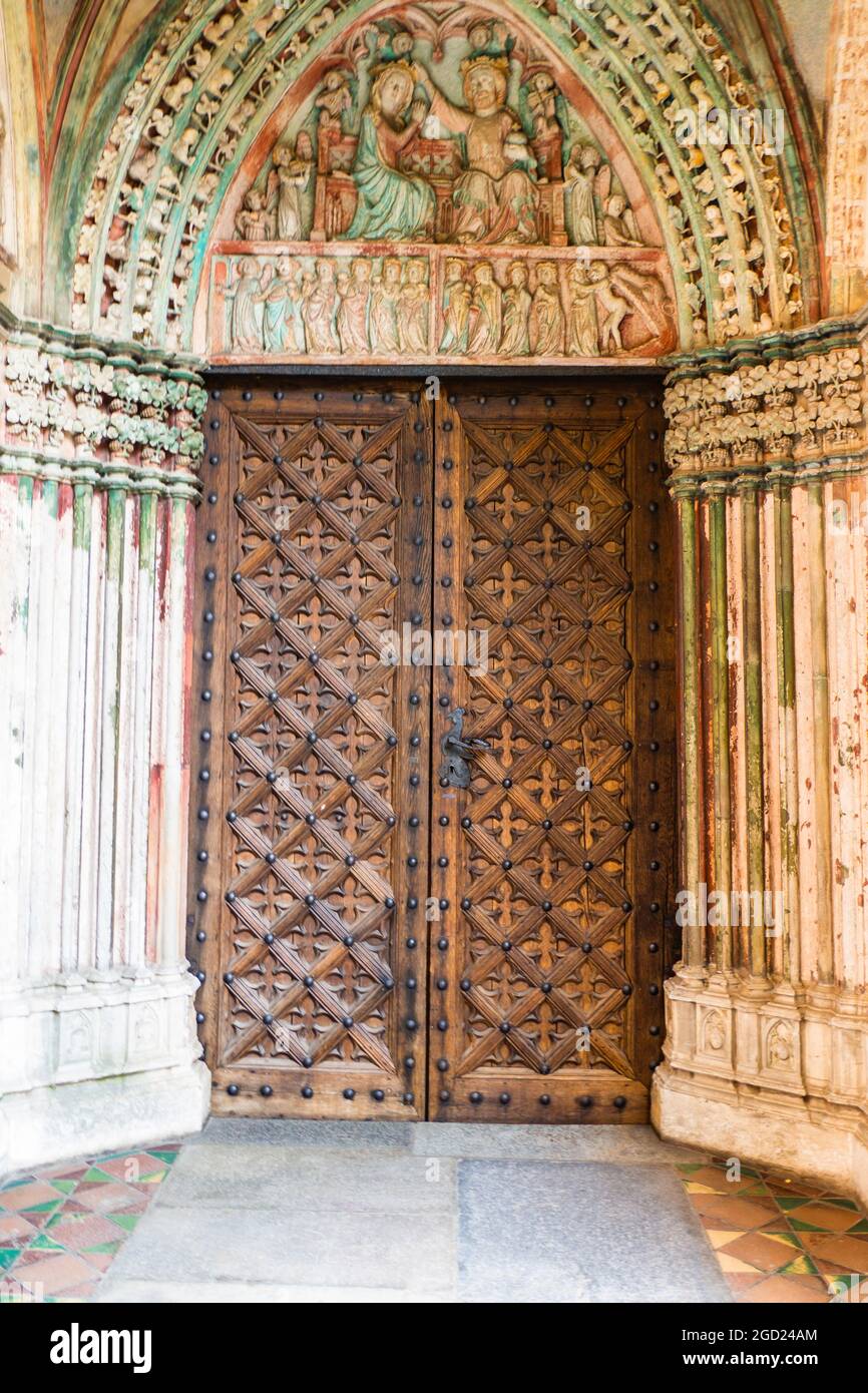 Architectural Fragments of Roman Catholic Church in Medieval Gothic ...