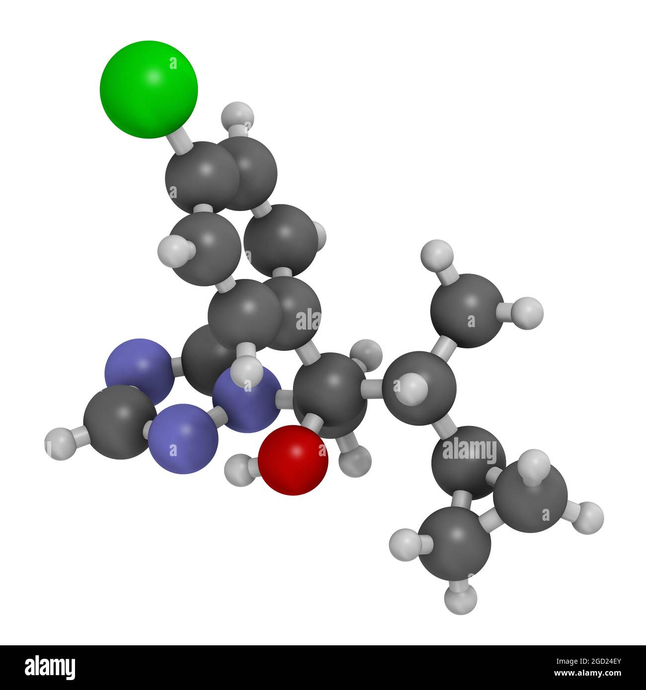 Cyproconazole fungicide molecule. 3D rendering Stock Photo - Alamy