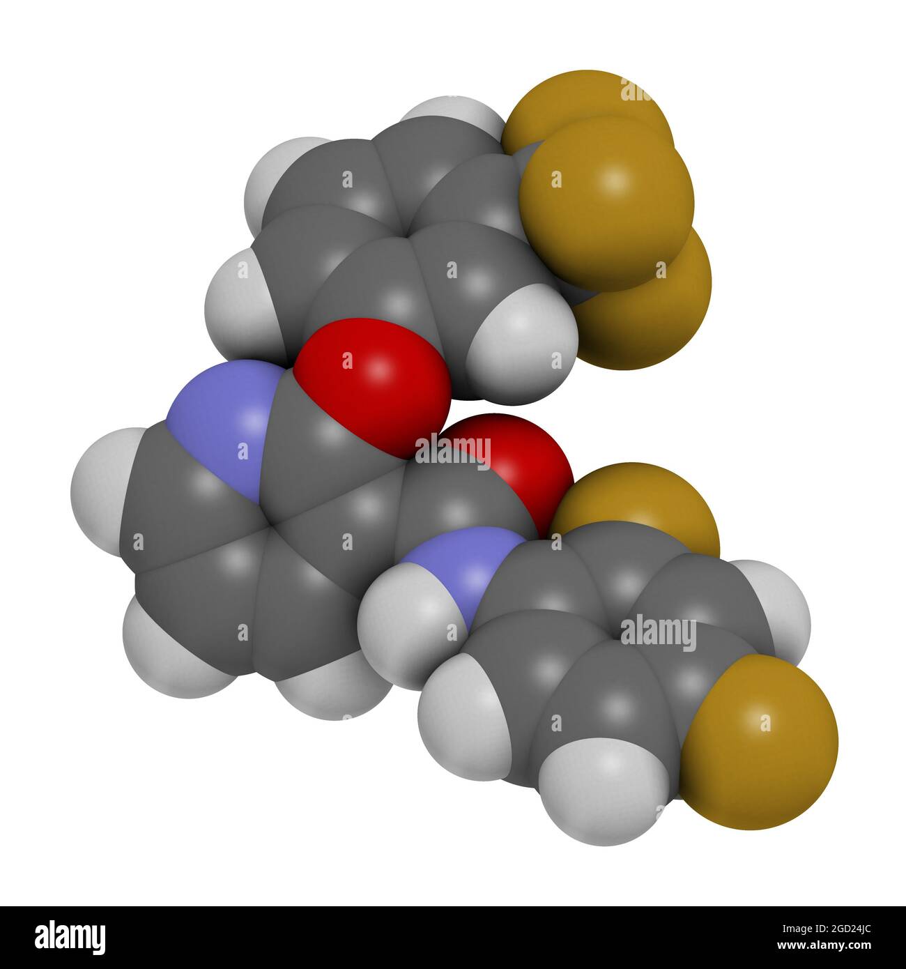 Diflufenican herbicide molecule. 3D rendering Stock Photo - Alamy