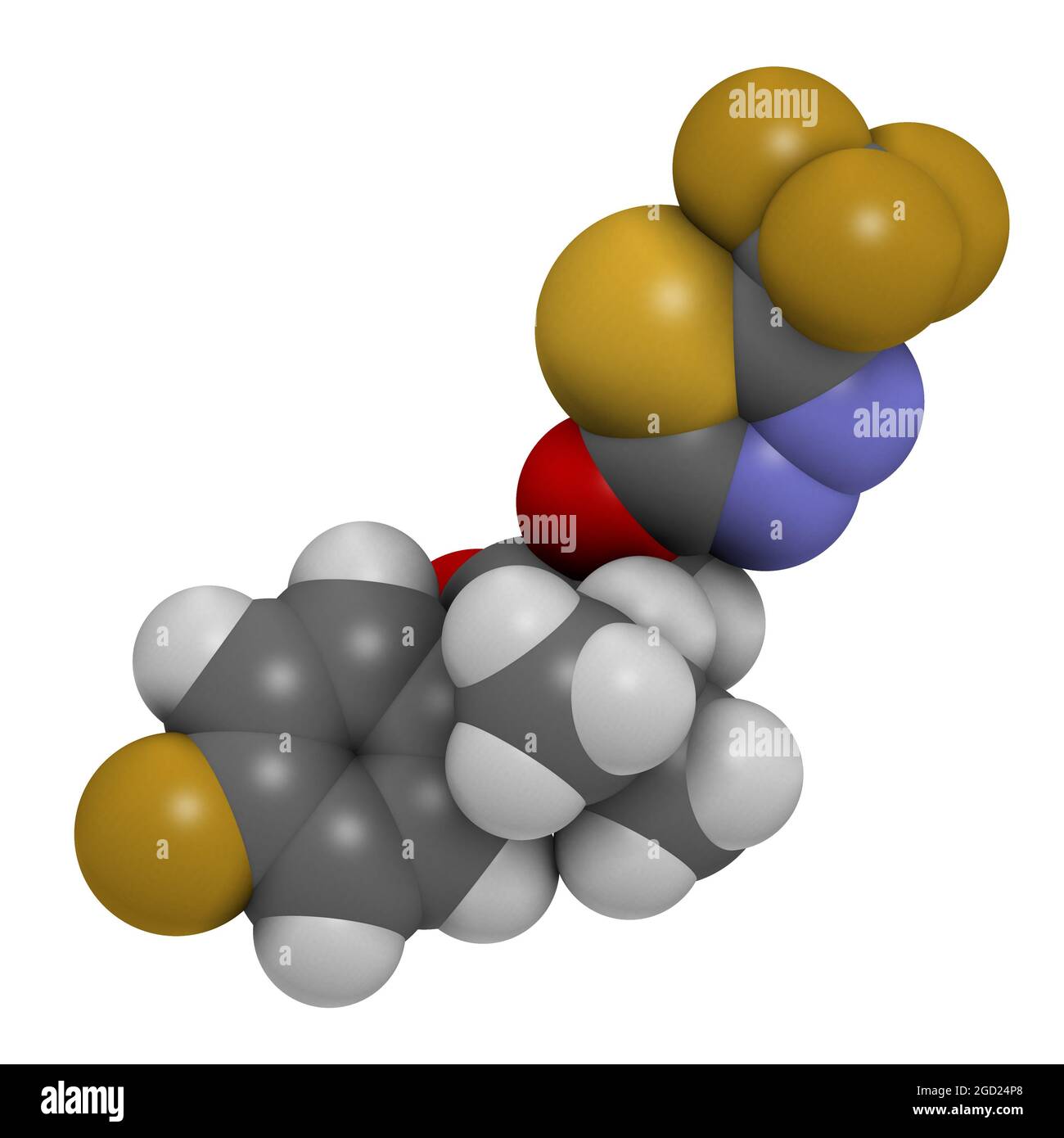 Flufenacet herbicide molecule. 3D rendering Stock Photo - Alamy