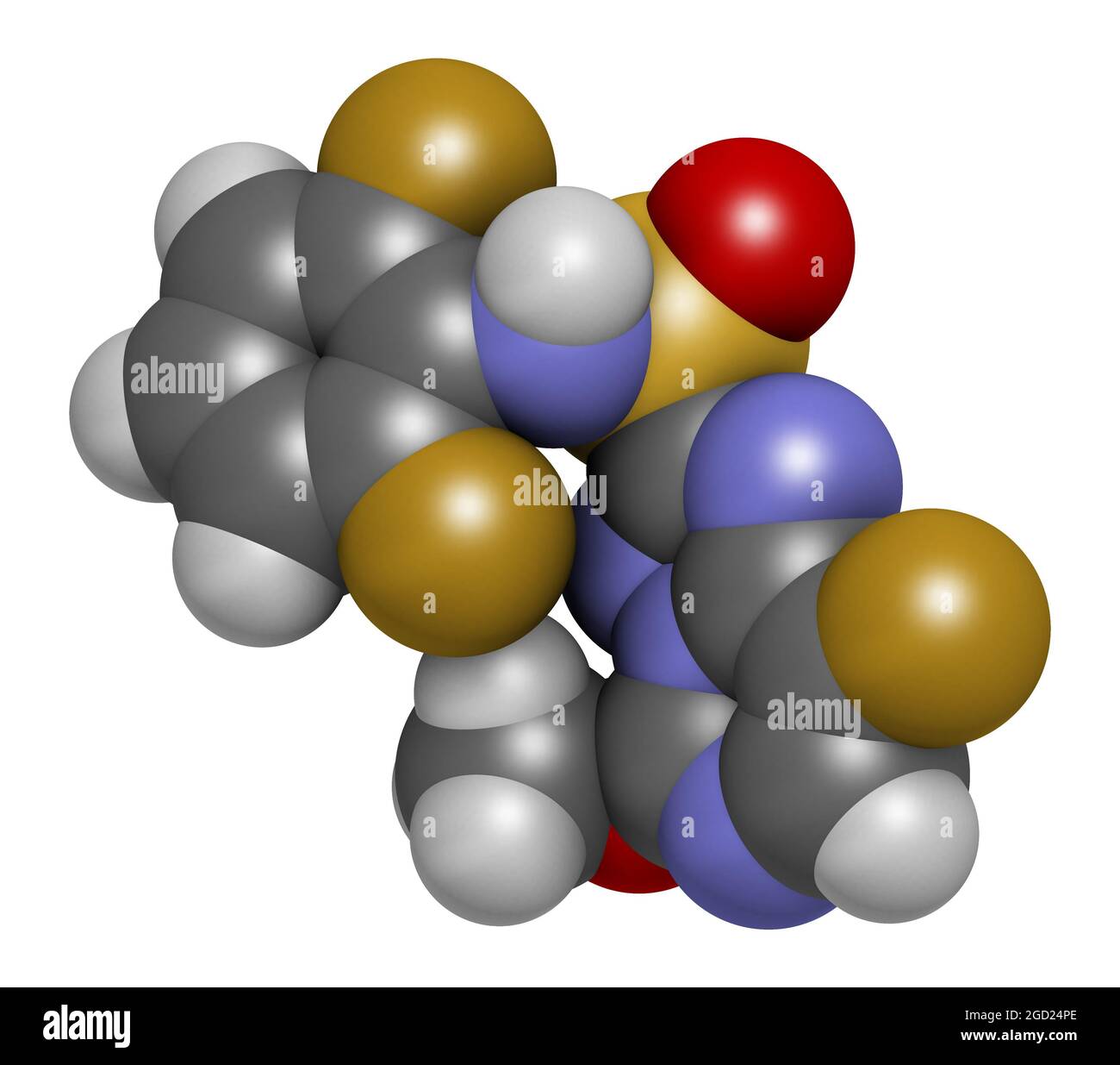 Florasulam herbicide molecule. 3D rendering Stock Photo - Alamy