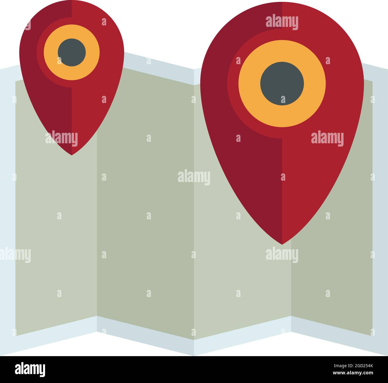 Survival map icon. Flat illustration of survival map vector icon ...