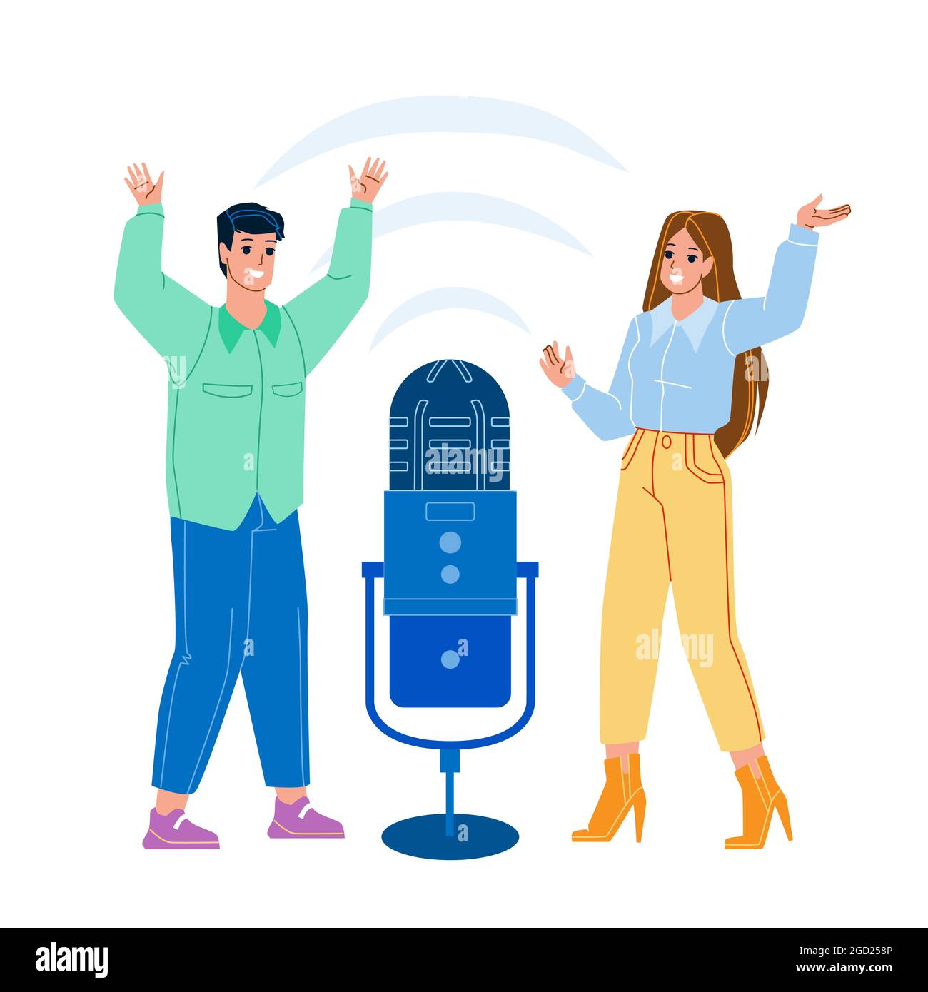 Virtual Voice Assistant Digital Technology Vector Stock Vector Image ...