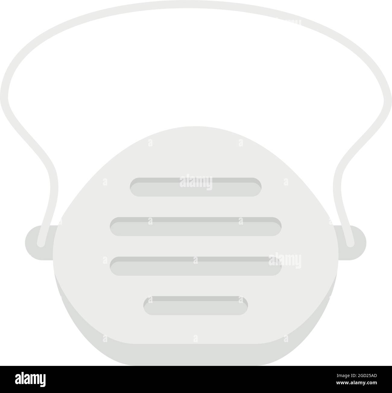 Survival face mask icon. Flat illustration of survival face mask vector ...