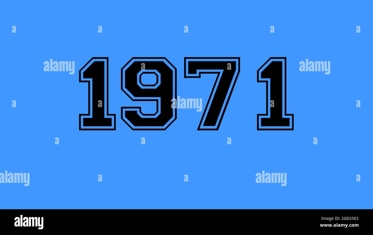 1971 number hi-res stock photography and images - Alamy