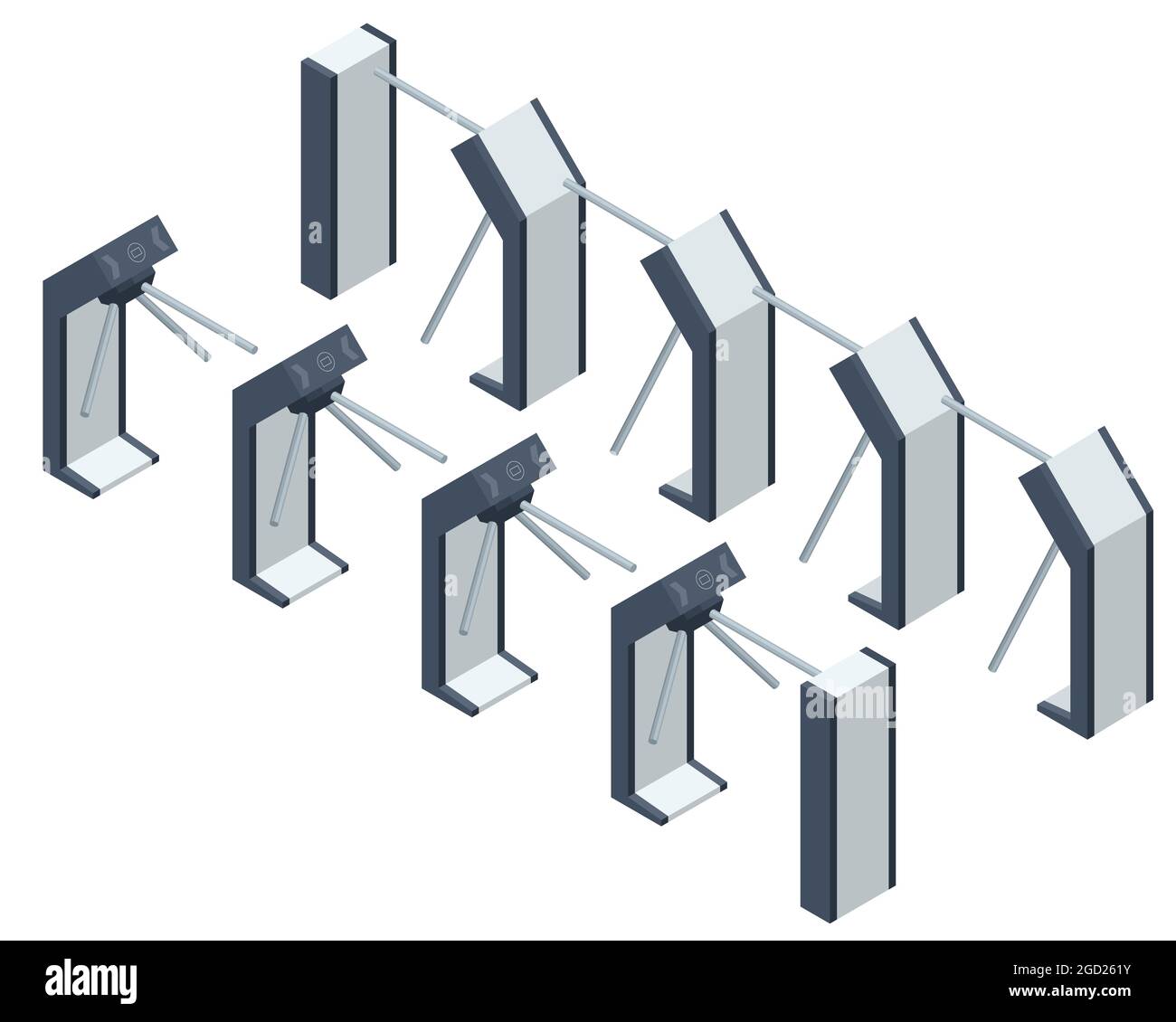 Isometric Turnstile. Access control equipment. Magnetic card access ... Isometric Turnstile. Access control equipment. Magnetic card access ...