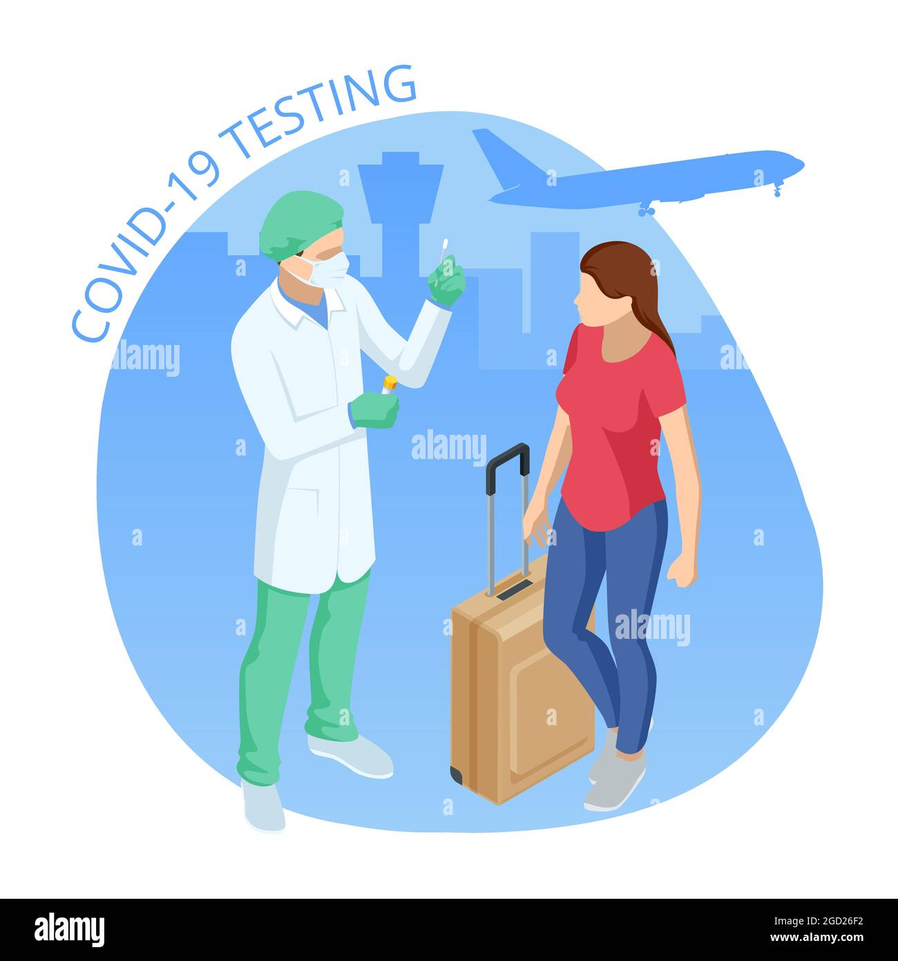 Analysis negative antigen test Stock Vector Images - Alamy