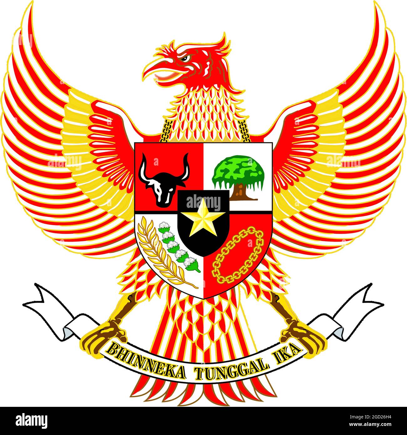 Garuda indonesia Cut Out Stock Images & Pictures - Alamy