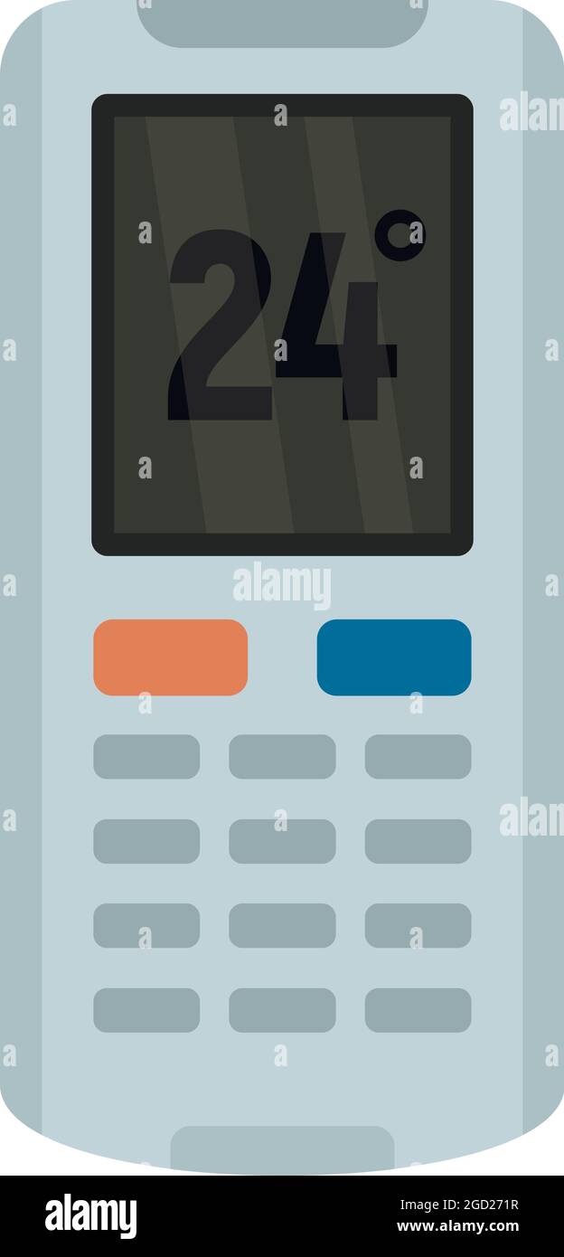 Remote control air equipment icon. Flat illustration of remote control ...