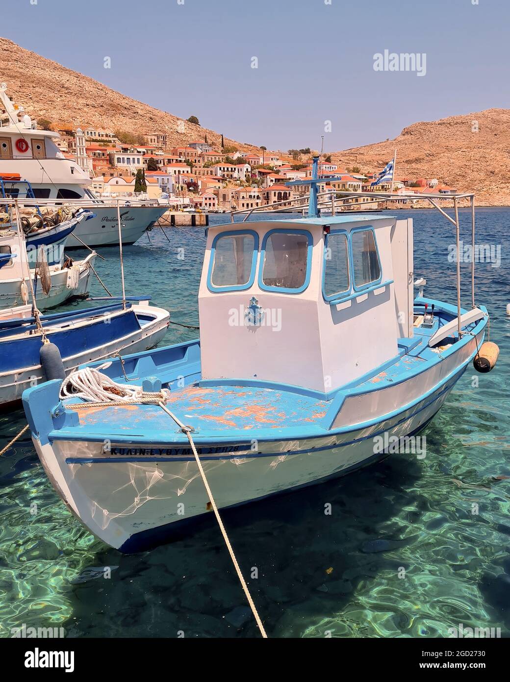 HALKI GREECE - JULY 10, 2021: Halki is a Greek island and part of the ...
