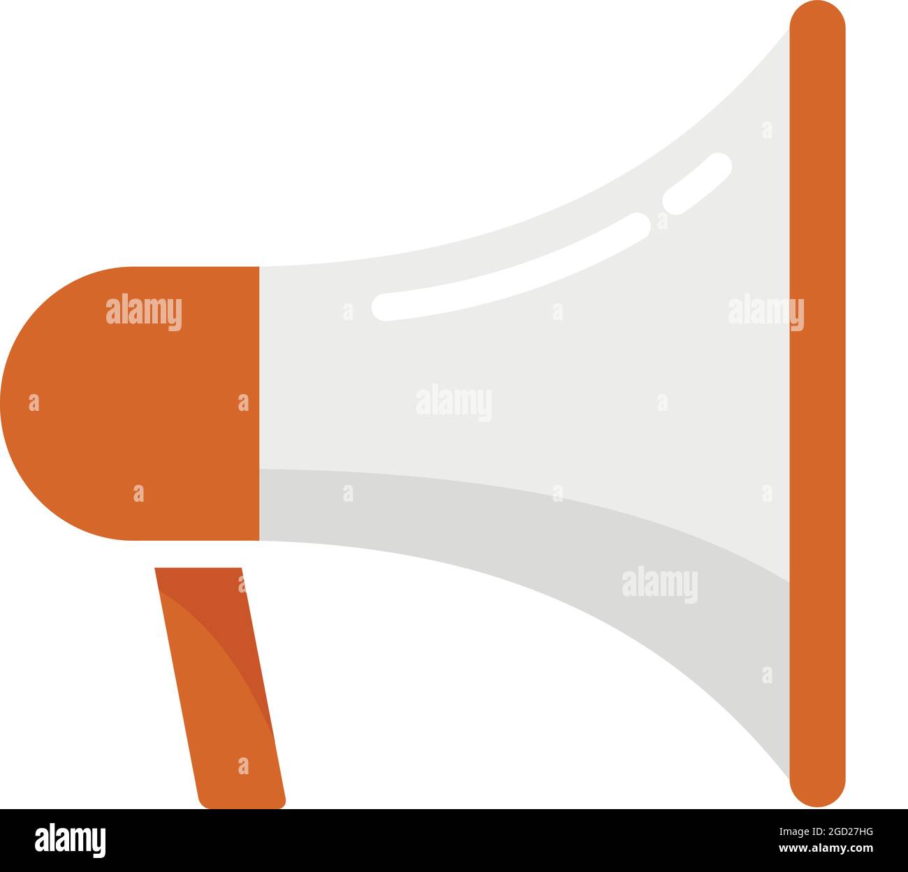 Coach megaphone icon. Flat illustration of coach megaphone vector icon ...