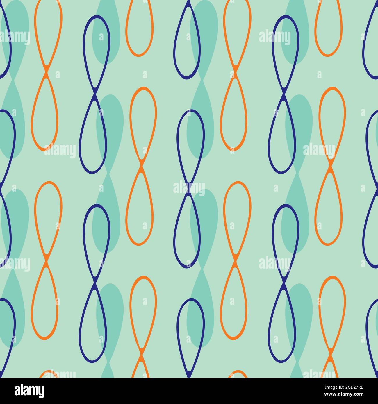 Infinity symbol sign vector seamless pattern background. Geometric ...
