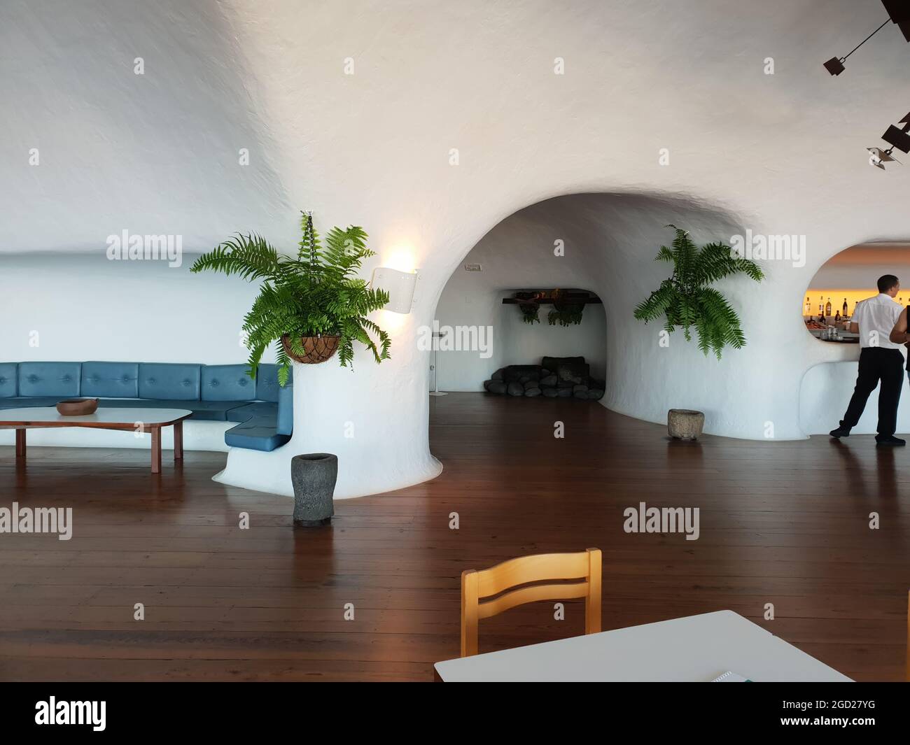 Interior Design of the Mirador del Rio on the island of Lanzarote ...