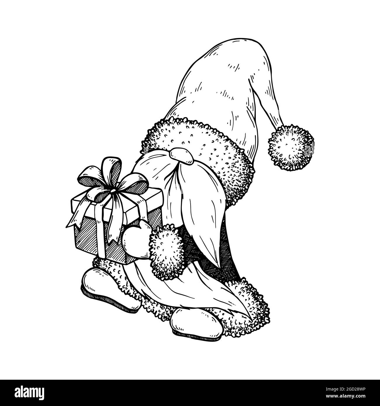 Gnome in gift box Cut Out Stock Images & Pictures - Alamy