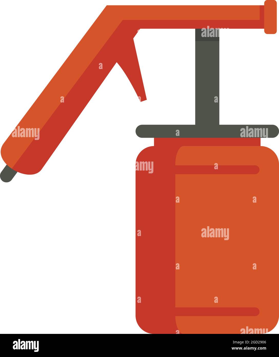 Aircraft repair paint spray icon. Flat illustration of aircraft repair ...