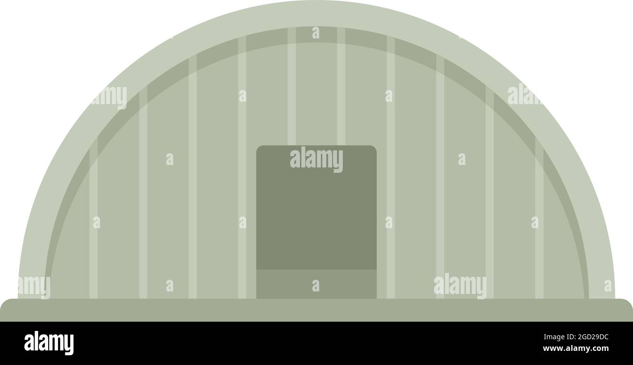Aircraft Repair Hangar Icon Flat Illustration Of Aircraft Repair