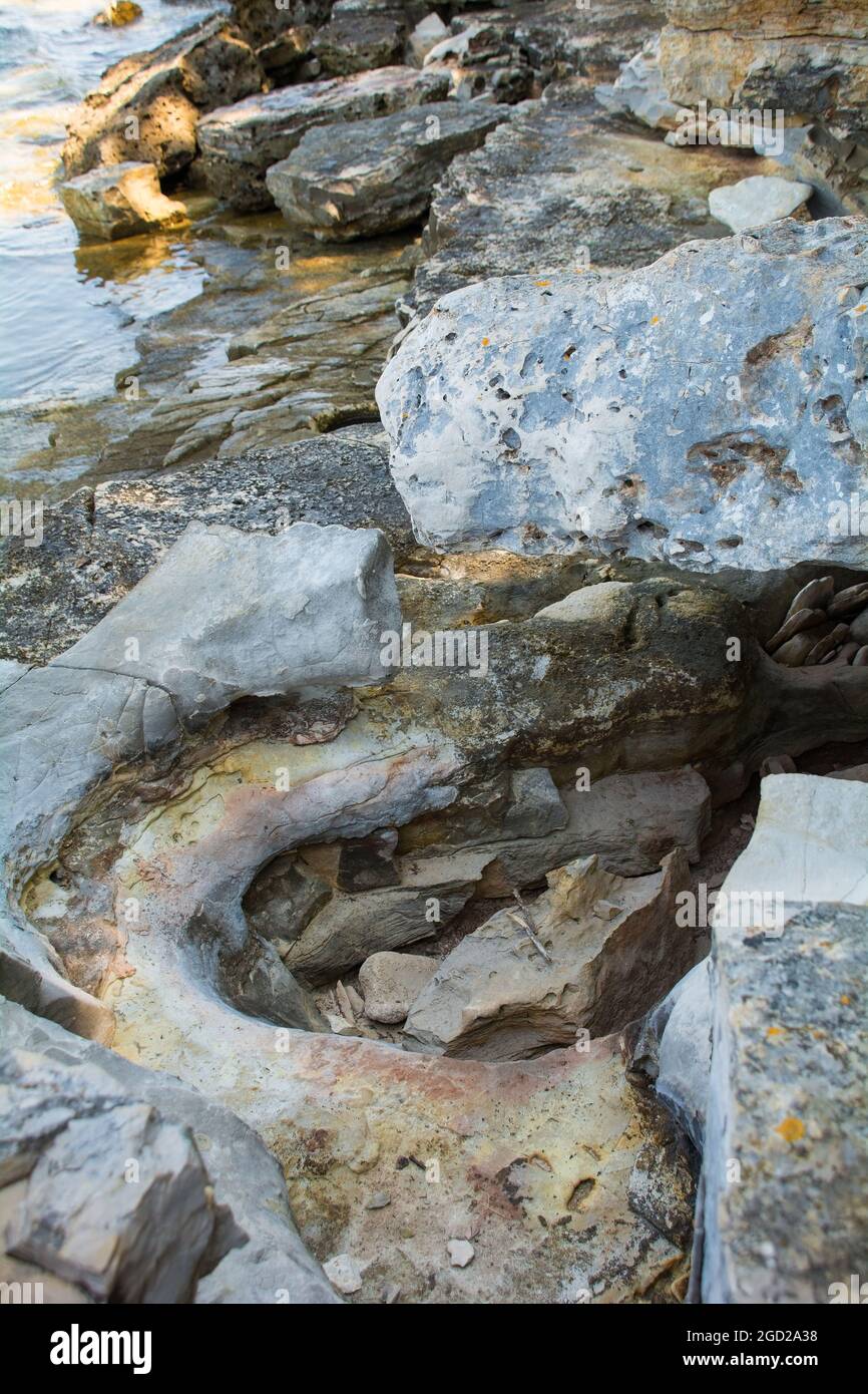 Grey cretaceous limestone hi-res stock photography and images - Alamy