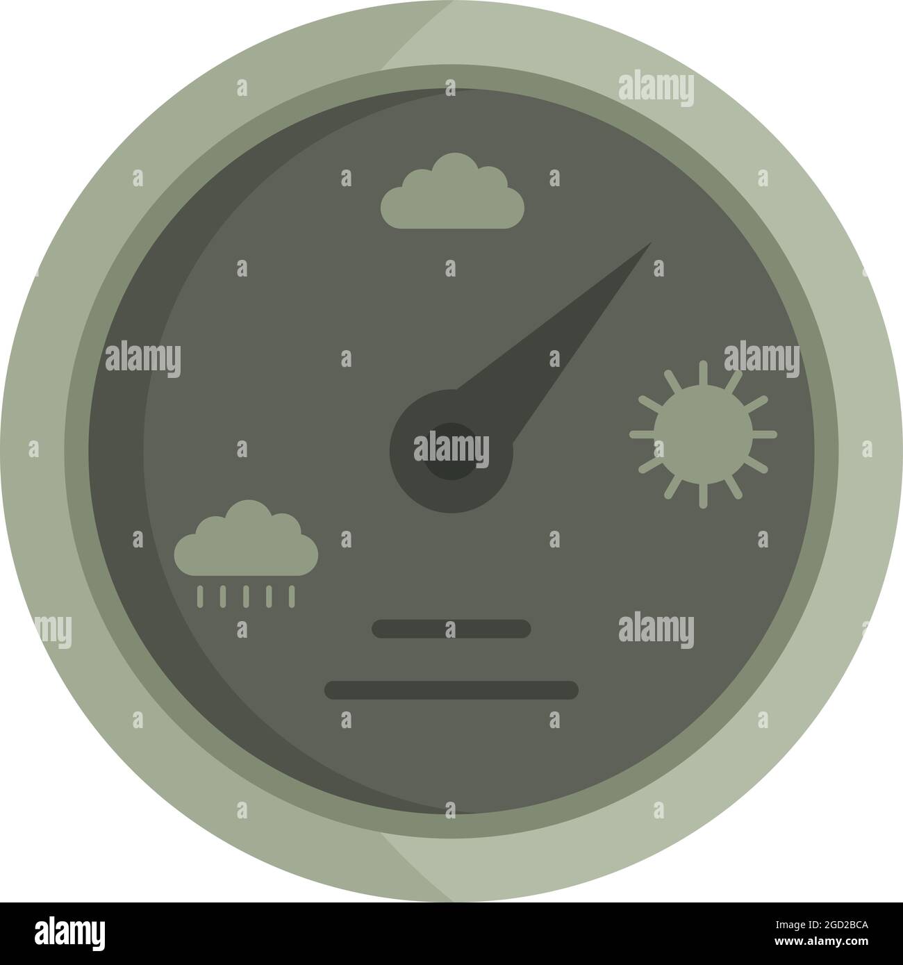 Barometer icon. Flat illustration of barometer vector icon isolated on ...