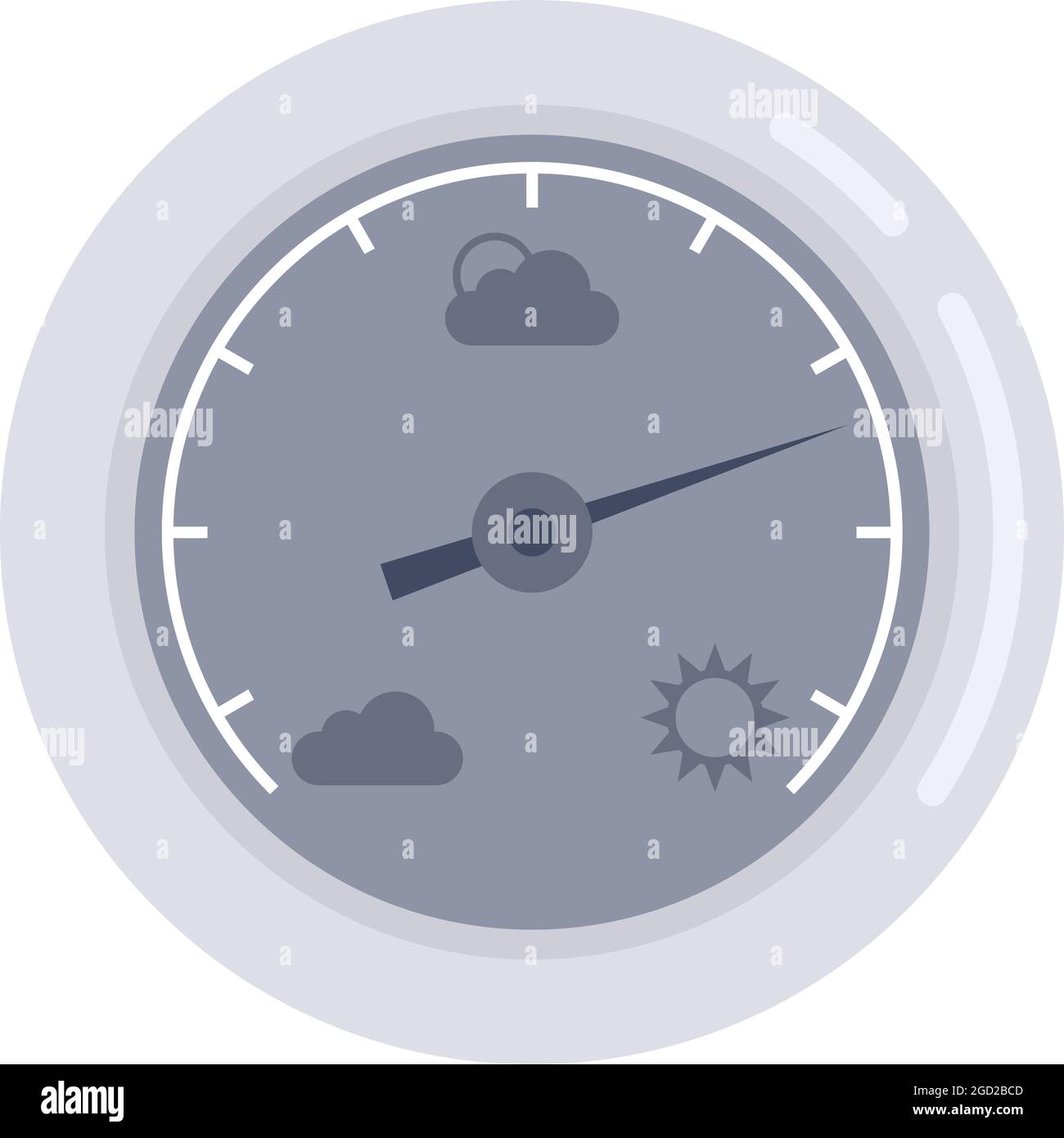Weather barometer icon. Flat illustration of weather barometer vector ...