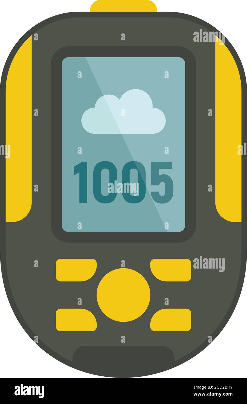 Modern barometer icon. Flat illustration of modern barometer vector ...