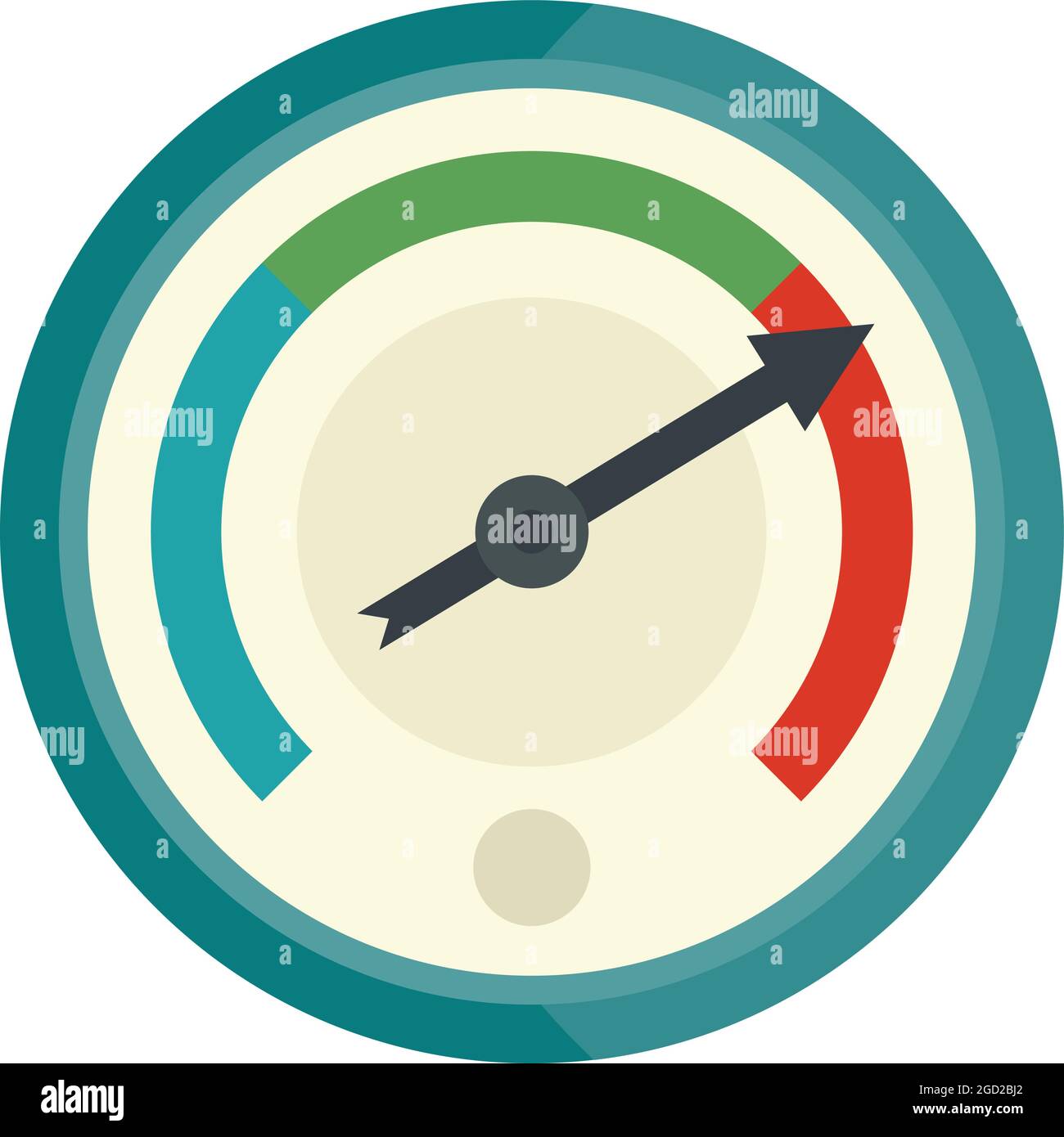 Change barometer icon. Flat illustration of change barometer vector ...