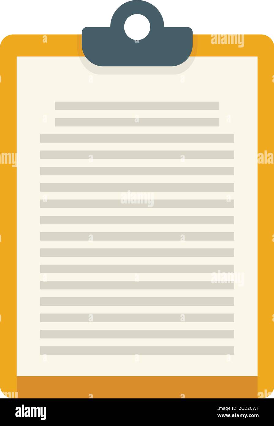 Summary icon. Flat illustration of summary vector icon isolated on ...