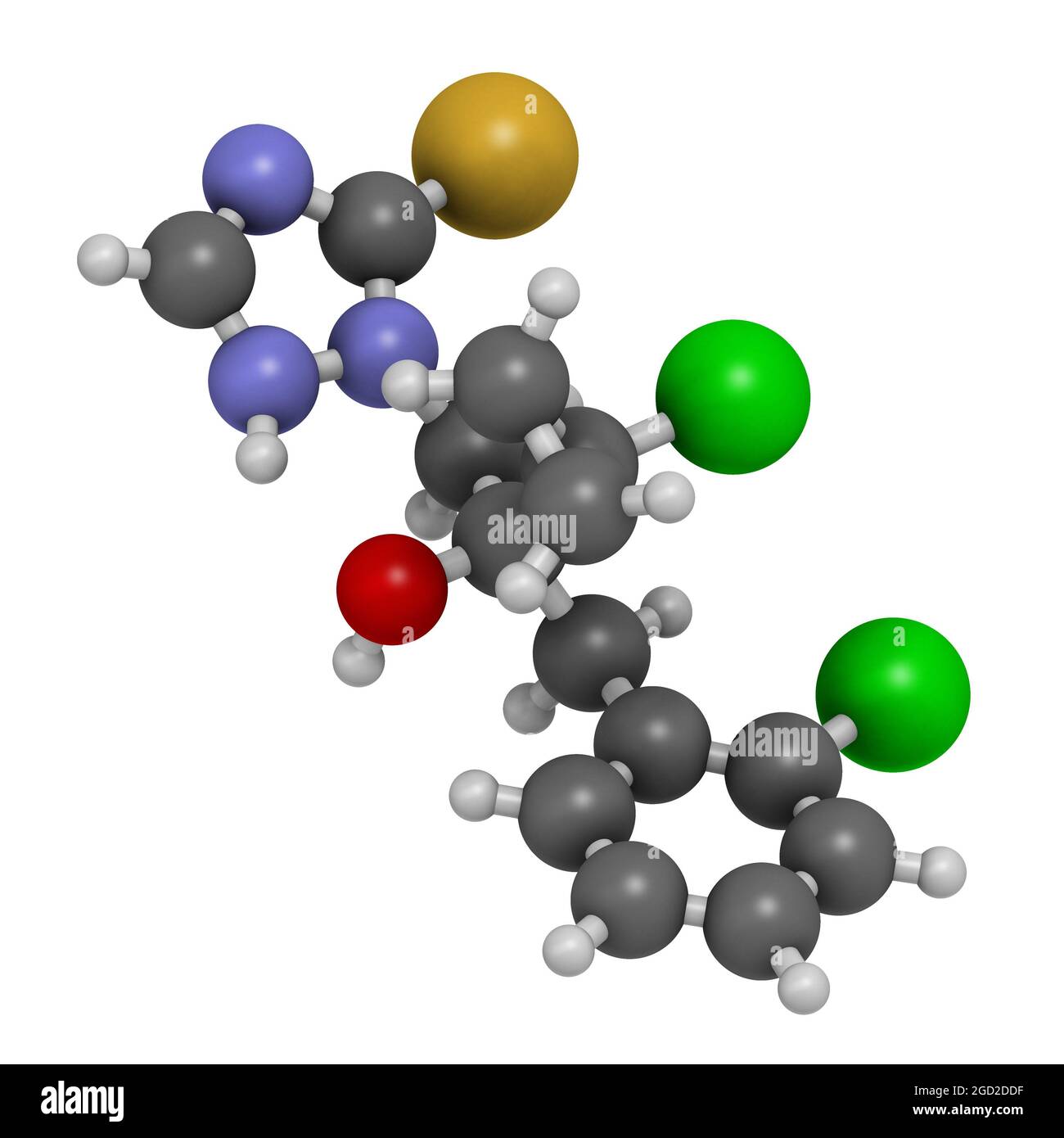 Prothioconazole fungicide molecule. 3D rendering Stock Photo - Alamy