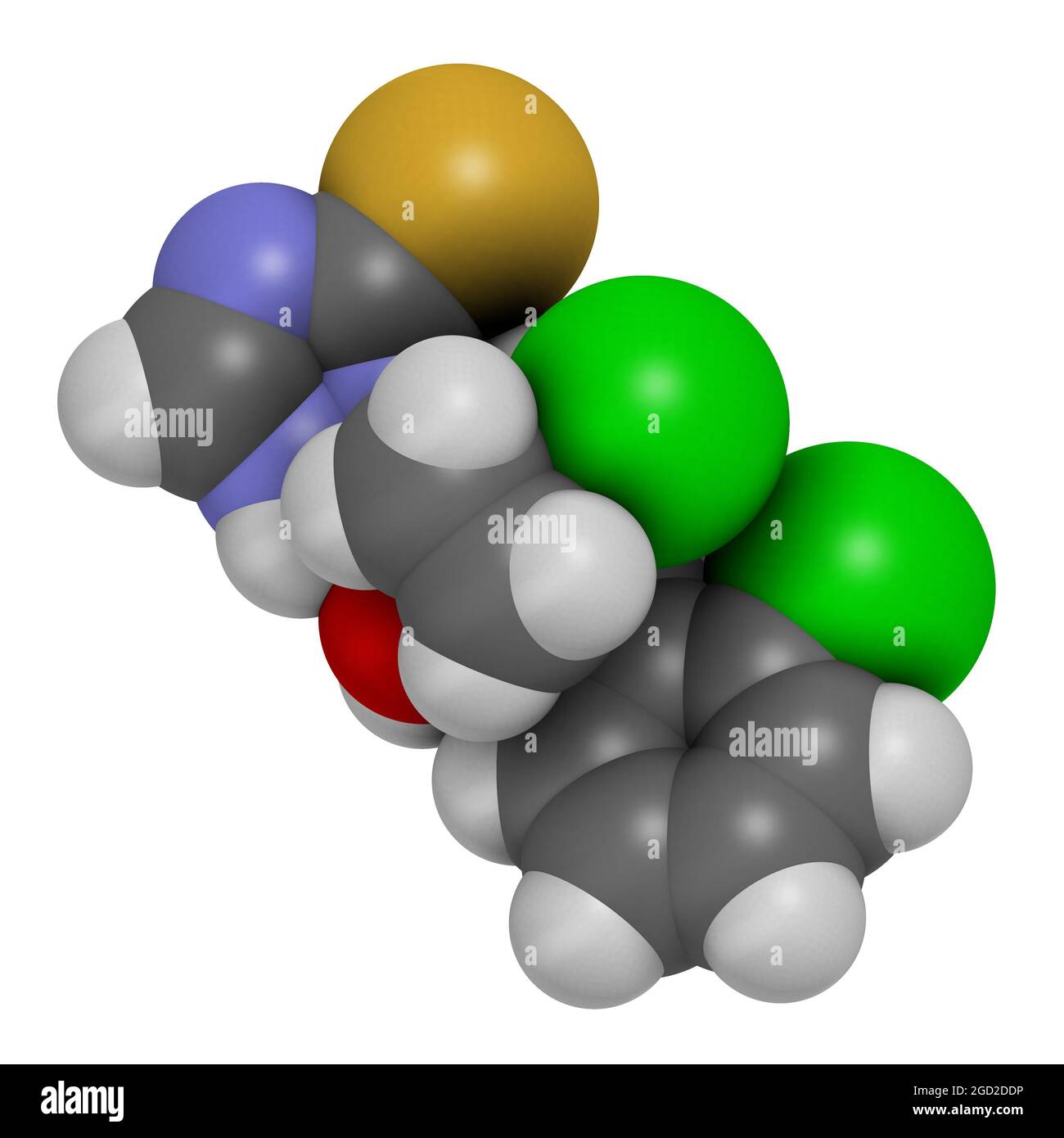 Prothioconazole fungicide molecule. 3D rendering Stock Photo - Alamy