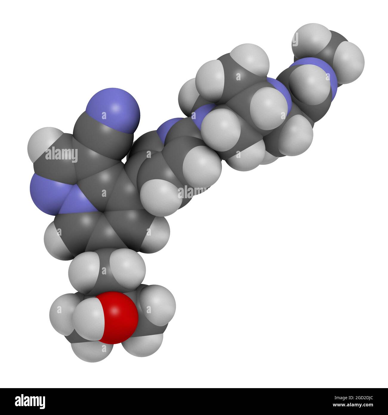 Selpercatinib cancer drug molecule. 3D rendering Stock Photo - Alamy
