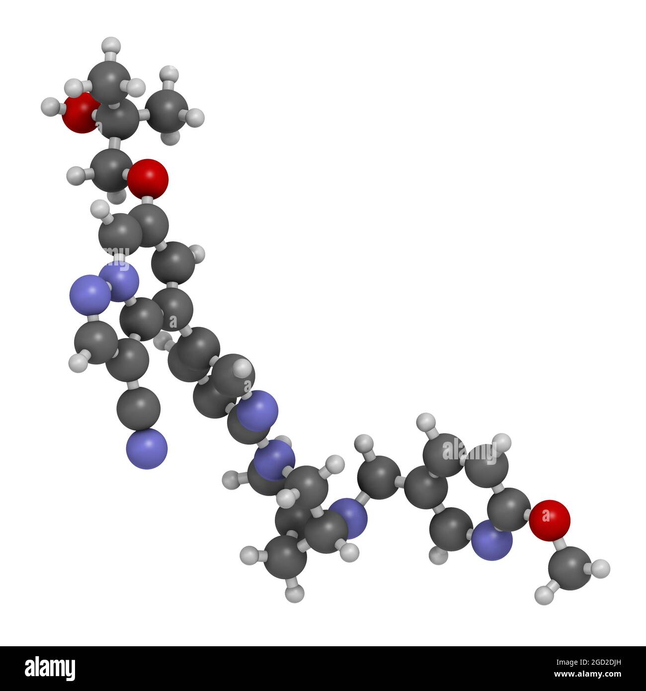 Selpercatinib cancer drug molecule. 3D rendering Stock Photo - Alamy