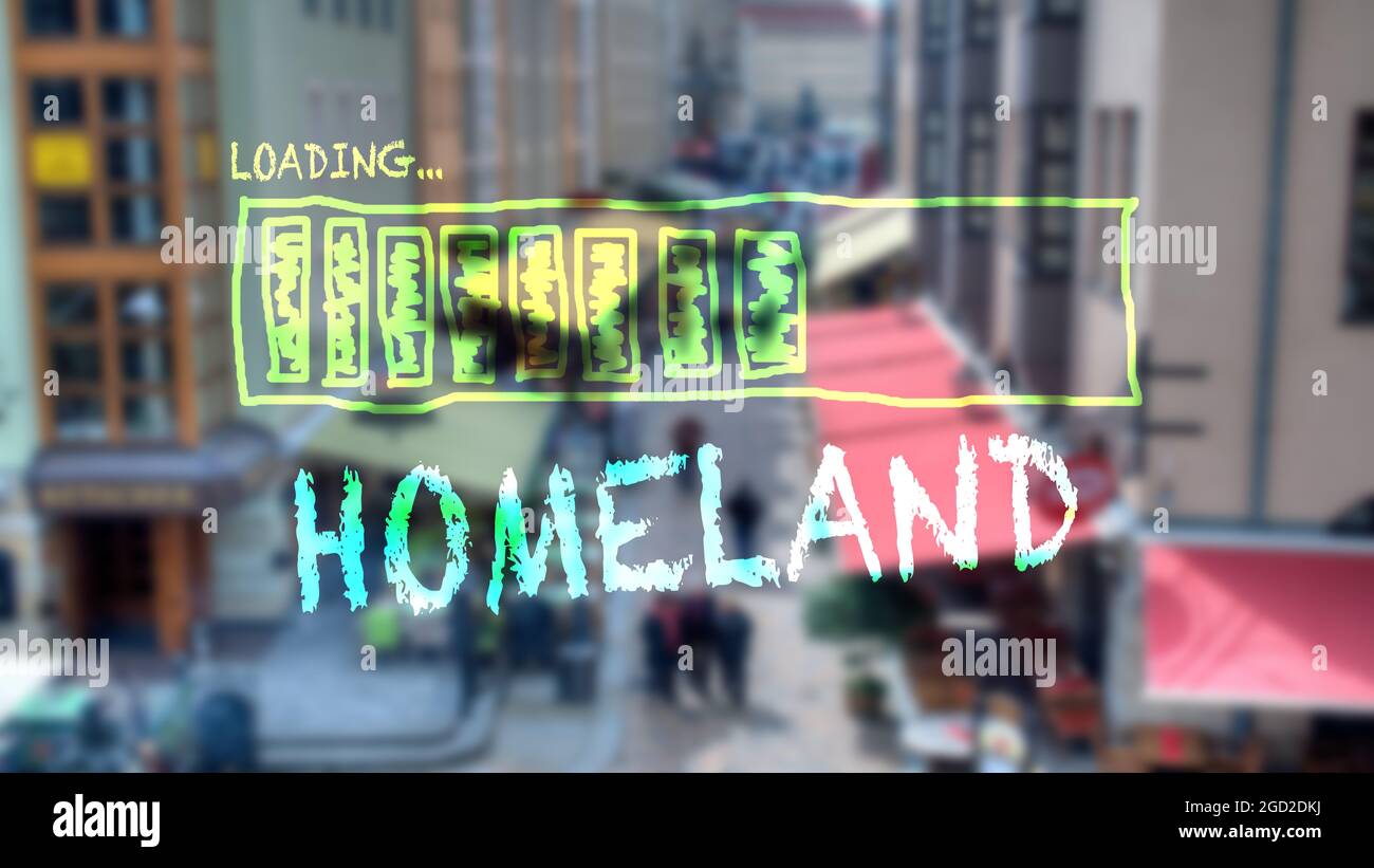 Street Sign the Direction Way to Homeland Stock Photo - Alamy