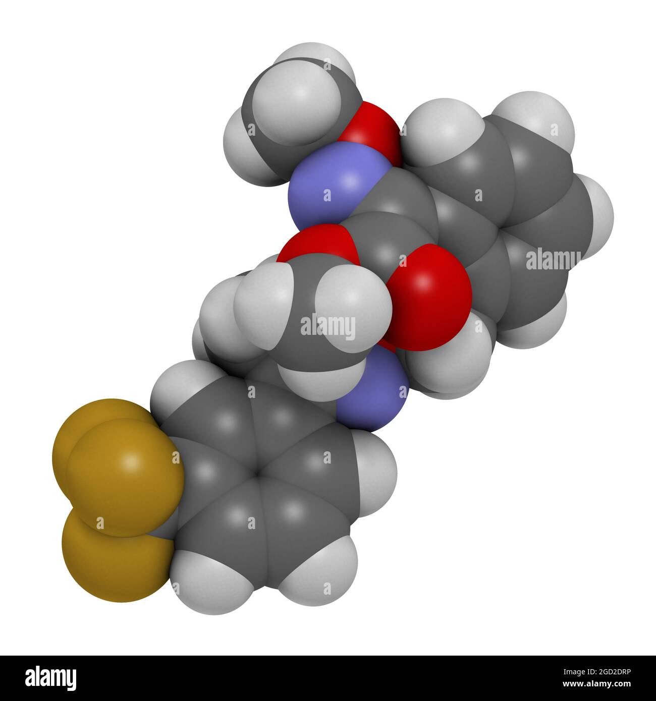 Trifloxystrobin fungicide molecule. 3D rendering Stock Photo - Alamy