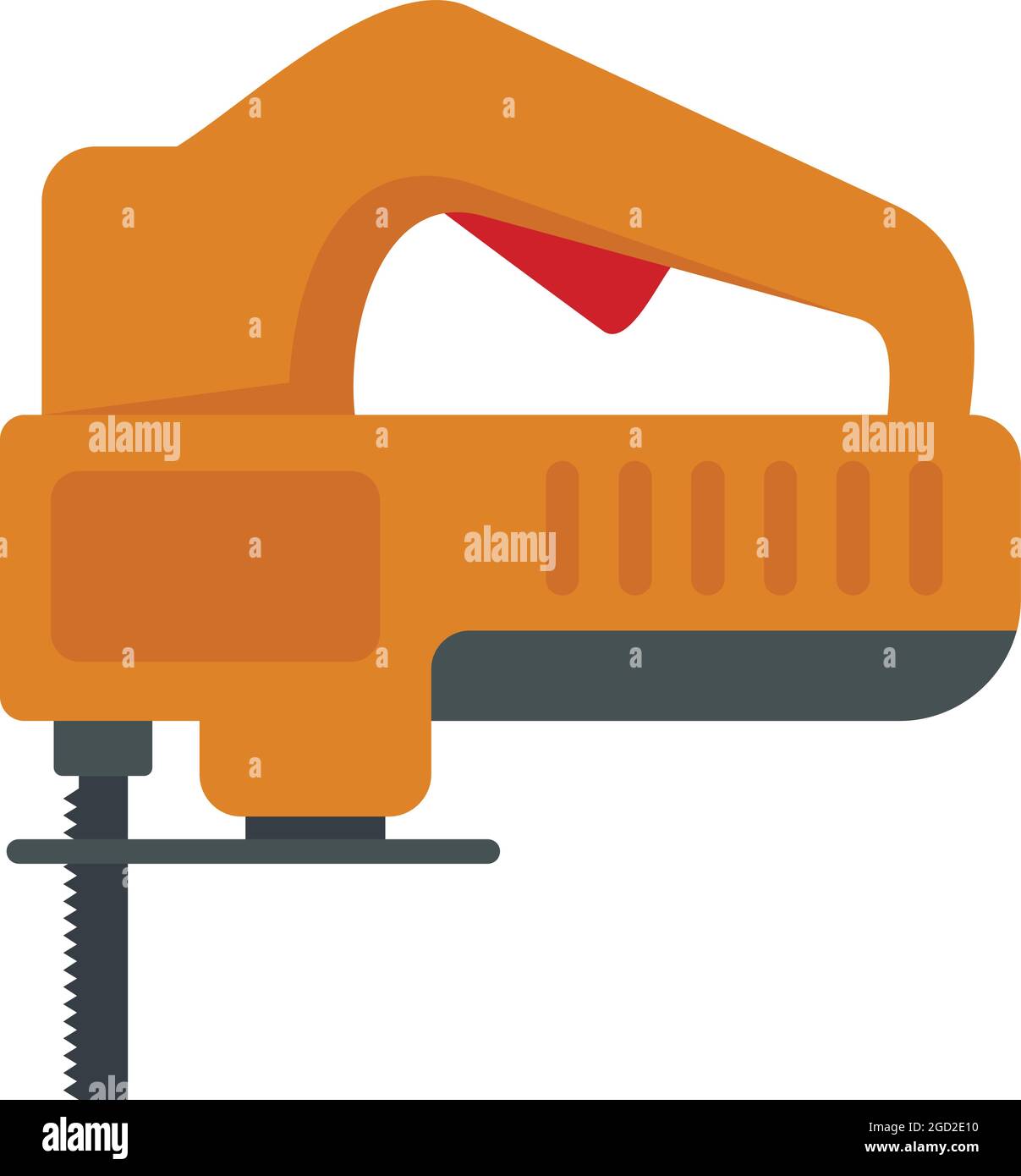 Electric jigsaw icon. Flat illustration of electric jigsaw vector icon ...