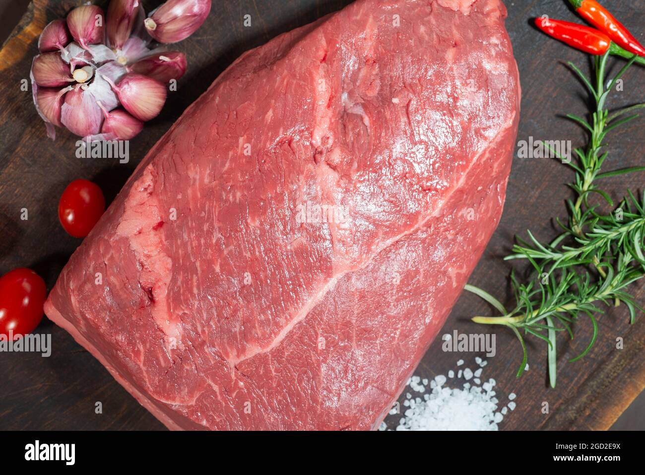 Picanha, traditional Brazilian barbeque, raw meat Stock Photo - Alamy