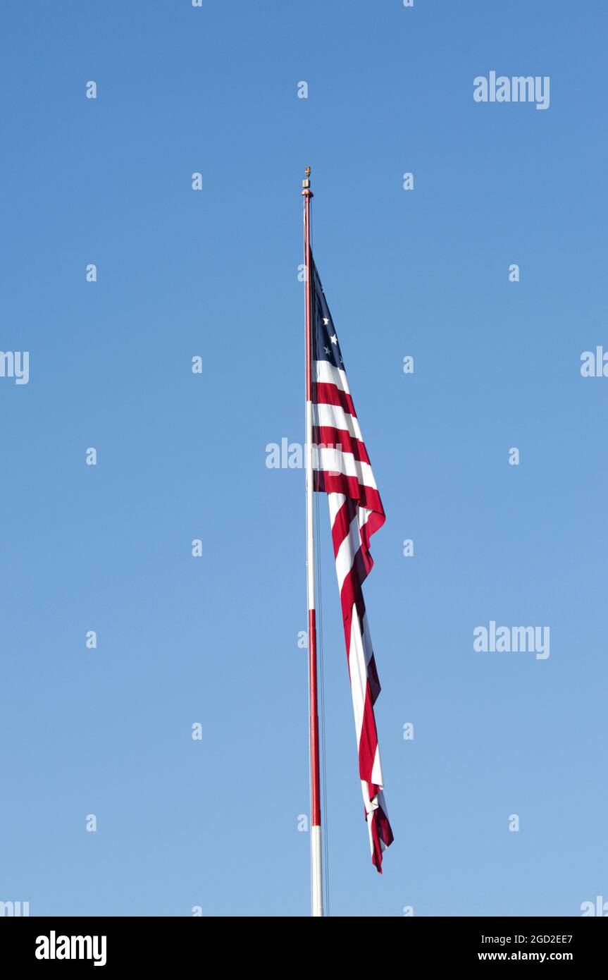 American flag at rest Stock Photo - Alamy