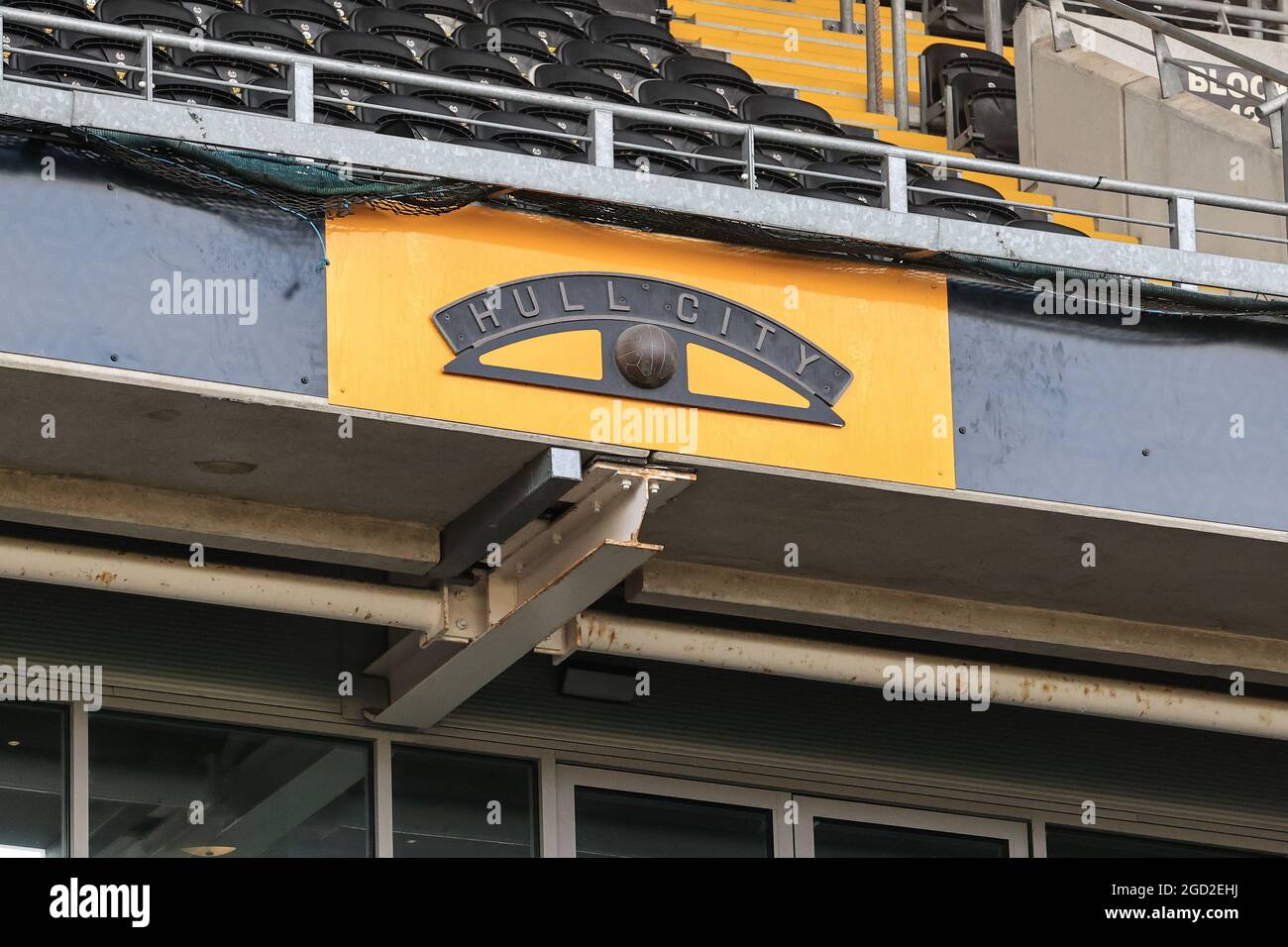 Hull City sign inside the MKM Stadium Stock Photo - Alamy