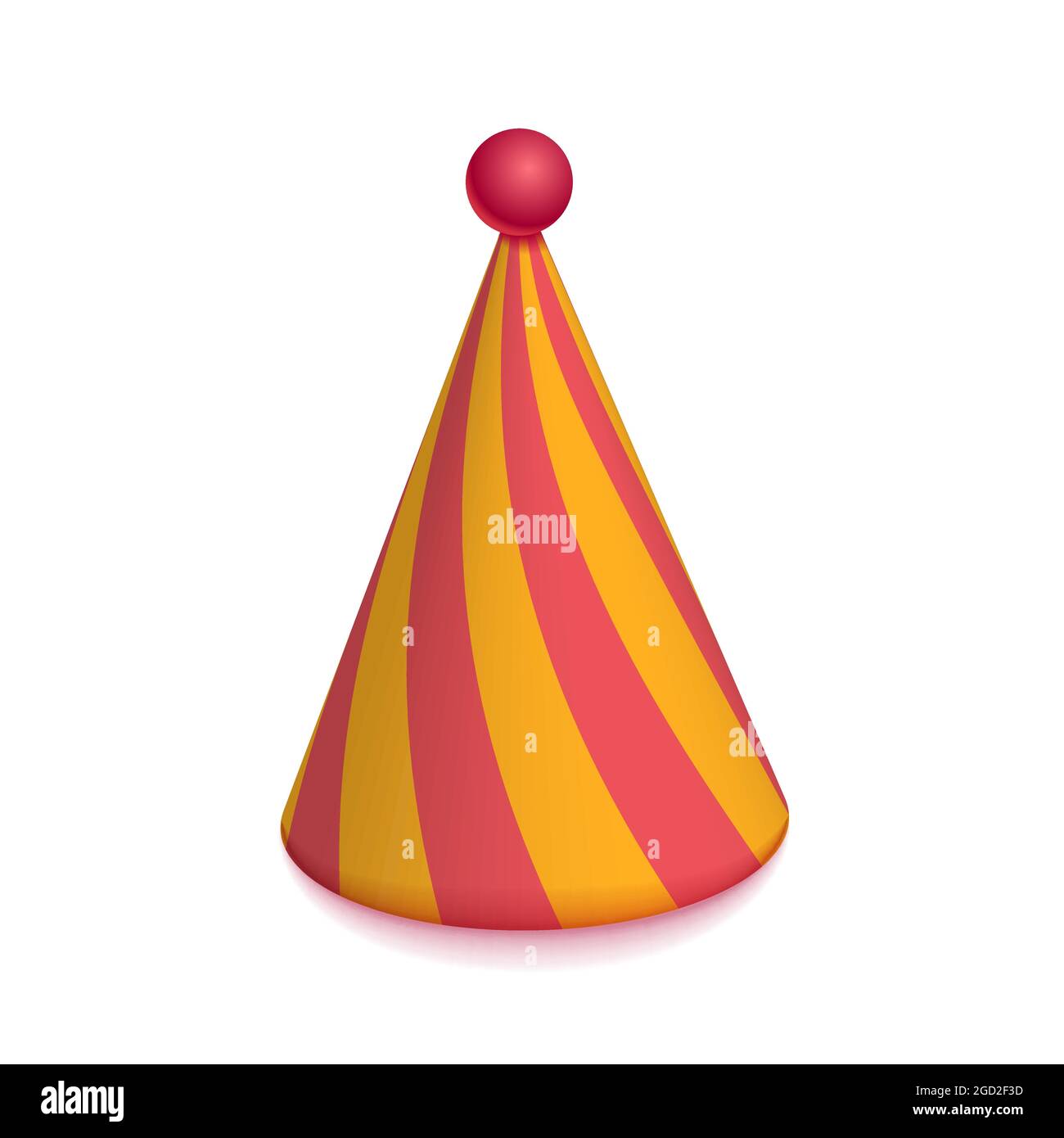 Bright colorful party hat cap for celebration on white Stock Vector ...