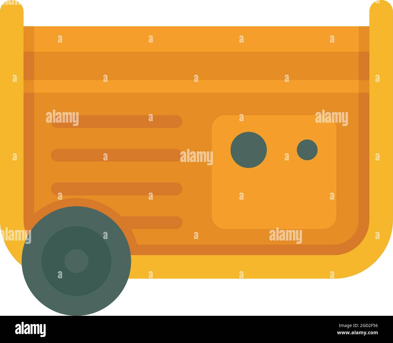 Diesel generator icon. Flat illustration of diesel generator vector ...