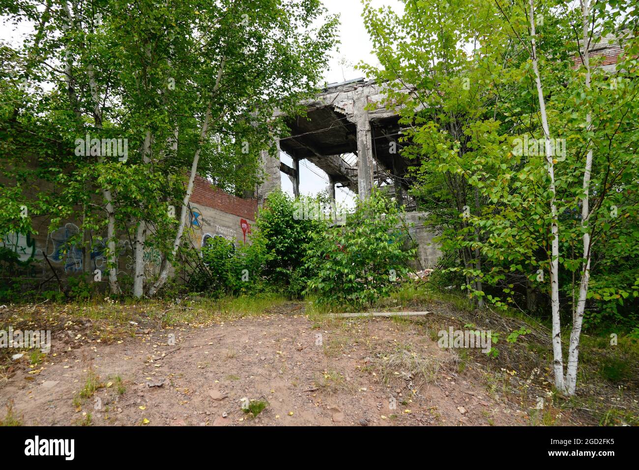 Copper stamp sands reclamation mill Stock Photo - Alamy