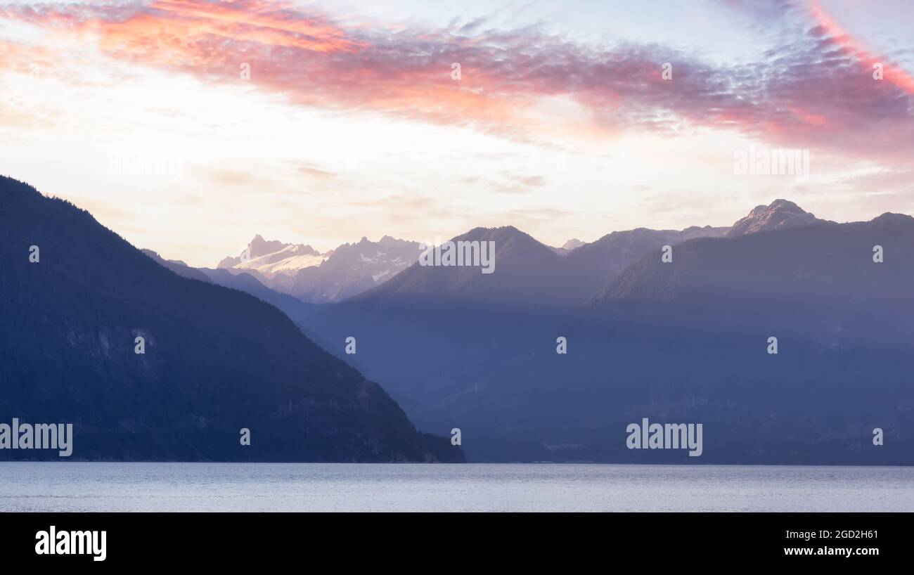 Canadian Nature Mountain Landscape Background Stock Photo - Alamy