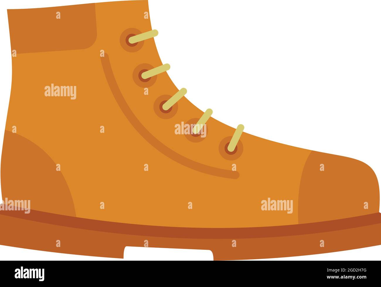 Hiking boot icon. Flat illustration of hiking boot vector icon isolated ...